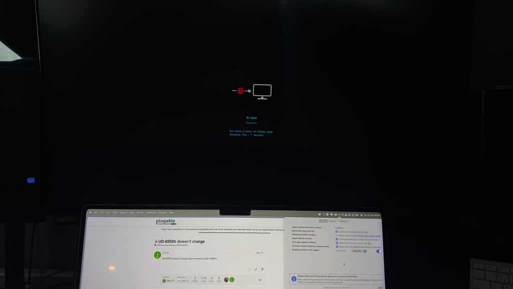 UD-6950H x Monitor: LC27G7xT - No Video Signal Issue - UD-6950H ...